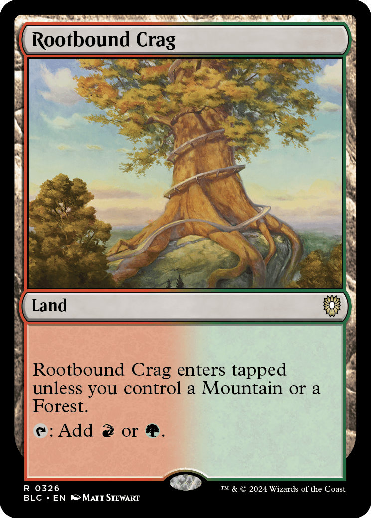 Rootbound Crag | Bloomburrow Commander Decks | Commander | Card Kingdom