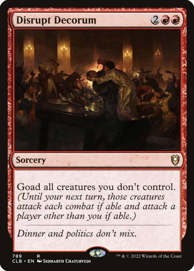 Disrupt Decorum | Commander Legends: Battle for Baldur's Gate ...
