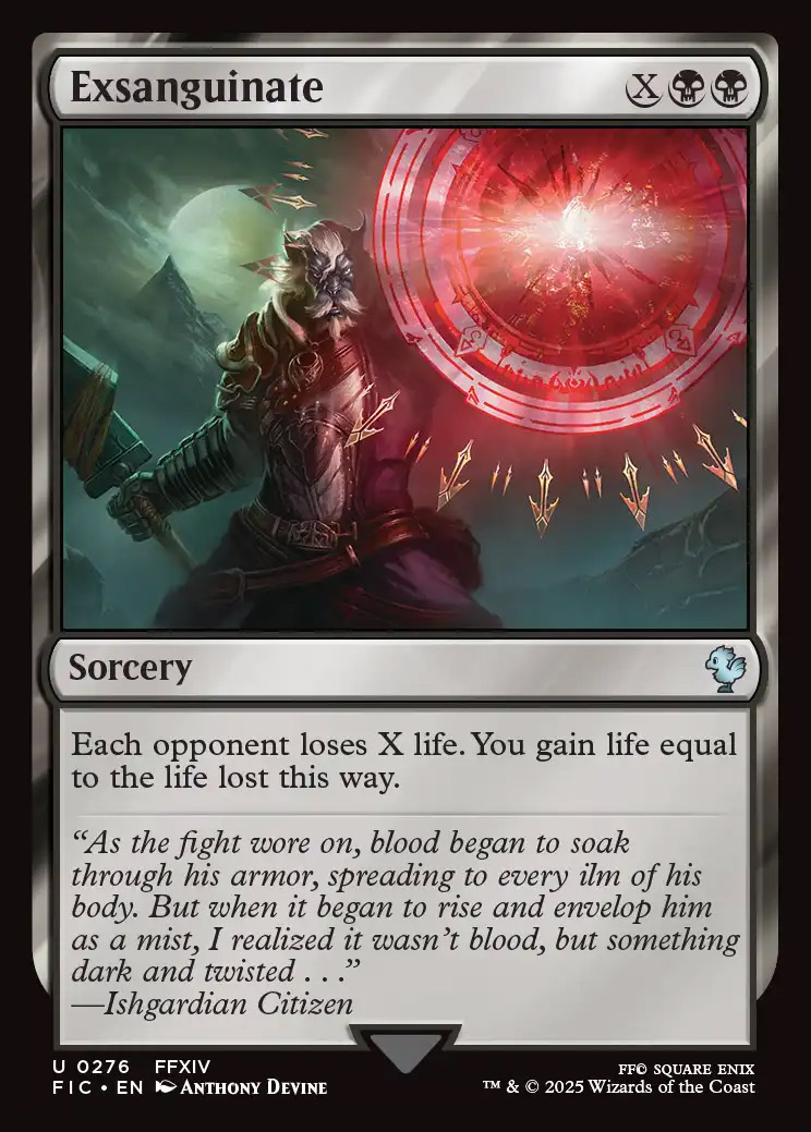 Final Fantasy Commander Decks: Exsanguinate
