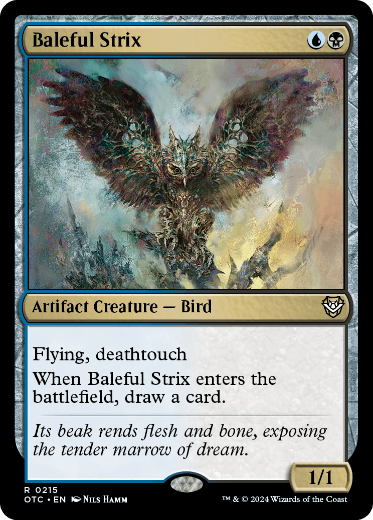 Baleful Strix | Outlaws of Thunder Junction Commander Decks | Commander ...