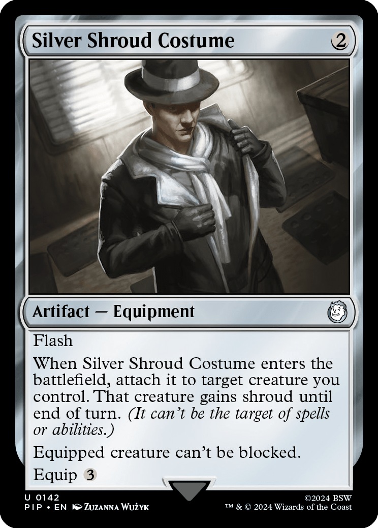 Silver Shroud Costume | Universes Beyond: Fallout | Commander | Card ...